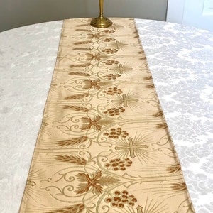 Eucharist Communion Table Runner Catholic Ordination Wedding 12.25 X 54 ...
