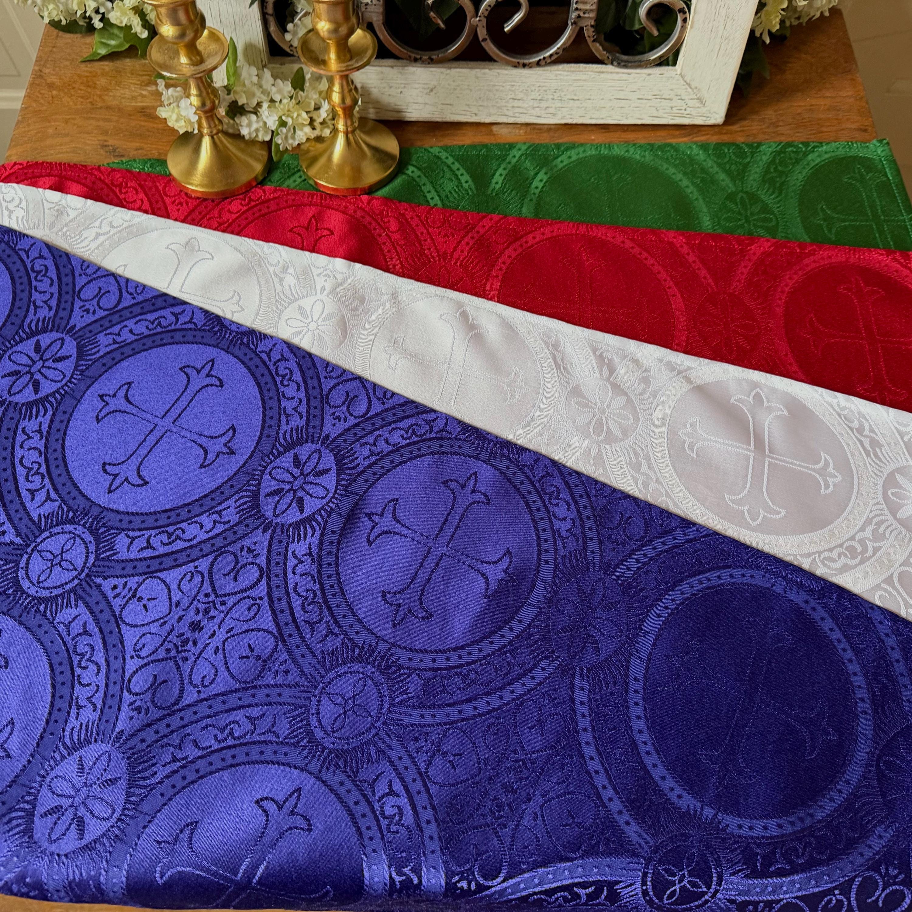 Altar Cloths SET of 4 Liturgical Catholic Home Christian 12 X 31 Inch ...
