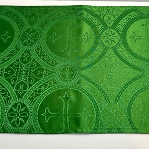 Altar Cloth Catholic Christian Home Green 2 Sizes Liturgical Runner ...