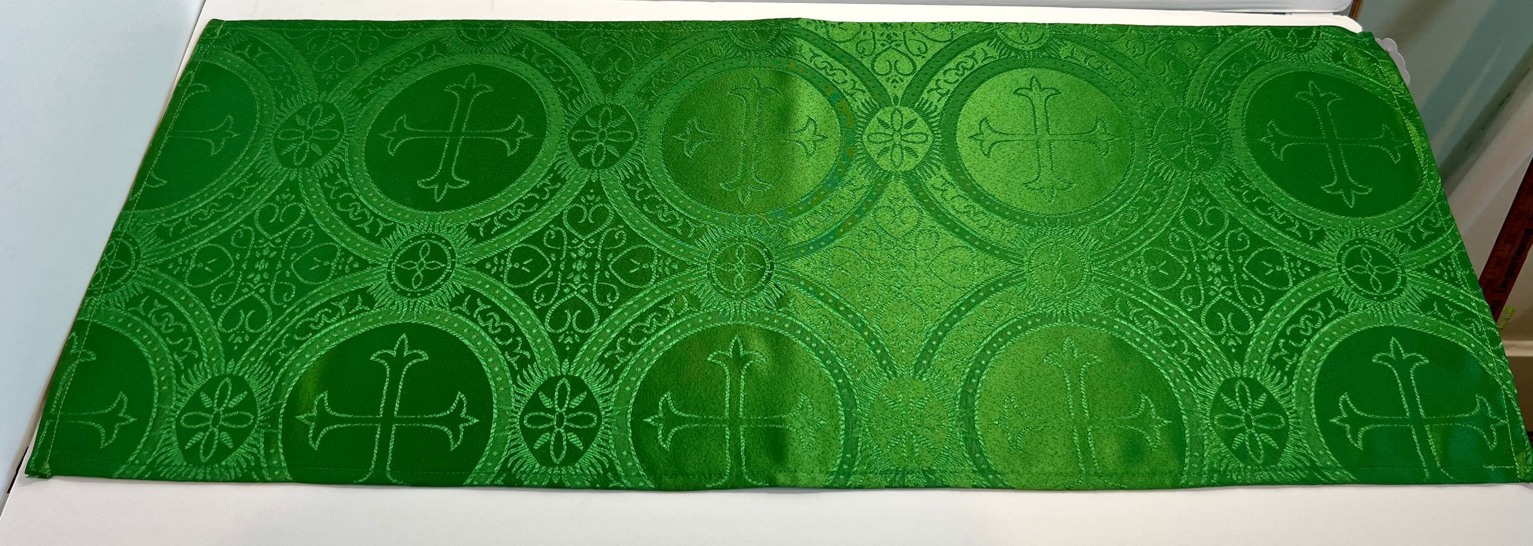 Altar Cloth Catholic Christian Home Green 2 Sizes Liturgical Runner ...