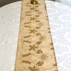 Eucharist Communion Table Runner Catholic Ordination Wedding 12.25 X 54 ...