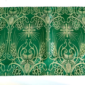 Altar Cloth Catholic Christian Home Green Metallic Gold 4 Sizes Linens ...