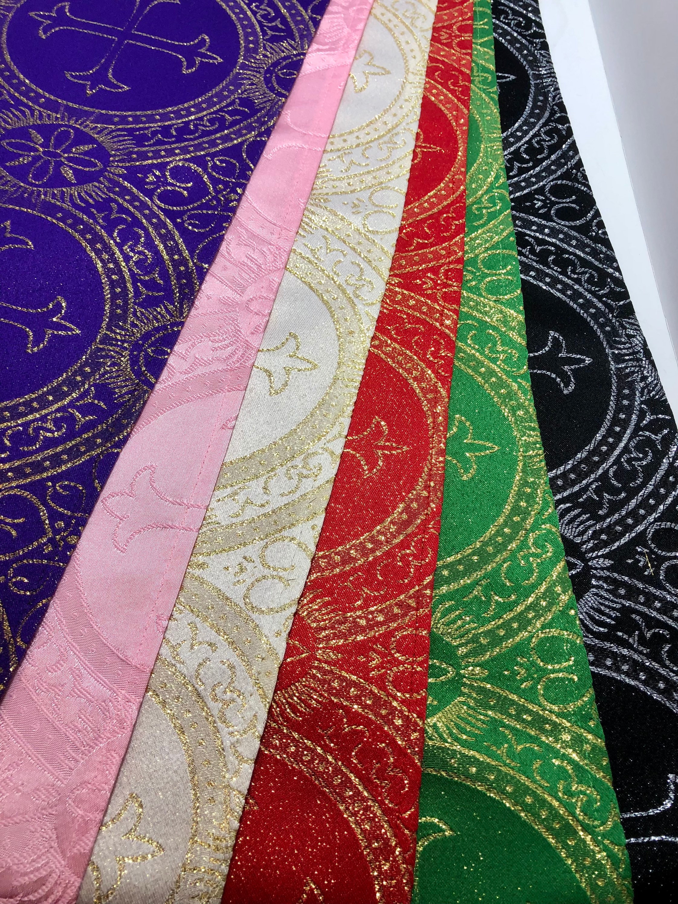Altar Cloths SET of 6 Liturgical Catholic Christian Home 13 X 31 Inches ...
