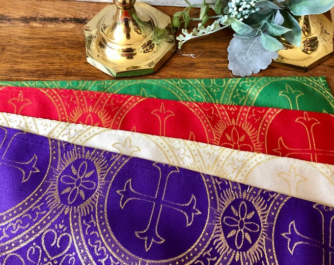 Altar Cloths SET of 4 Liturgical Catholic Christian Home 29 X 12 Inch ...