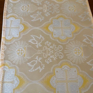 Catholic Table Runner First Communion Eucharist 2 Sizes White Pale ...