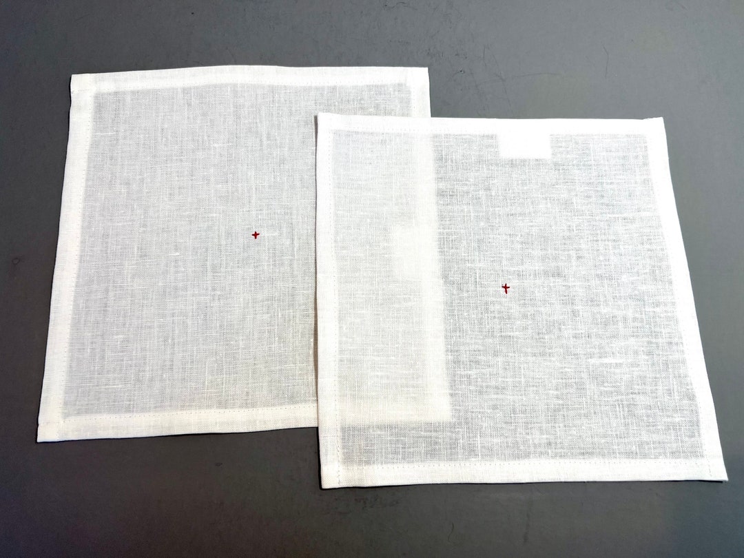 Hospital Chaplain Holy Communion Linens, 2 Eucharistic Minister Cloths ...
