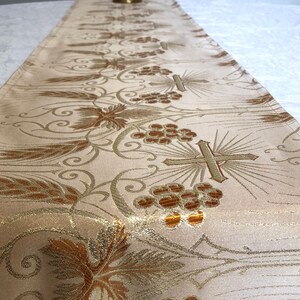 Eucharist Communion Table Runner Catholic Ordination Wedding 12.25 X 54 ...