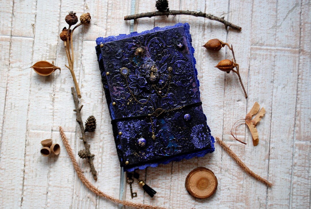 Victorian Gothic Notebook A5 Wednesday Grimoire Nevermore - Etsy