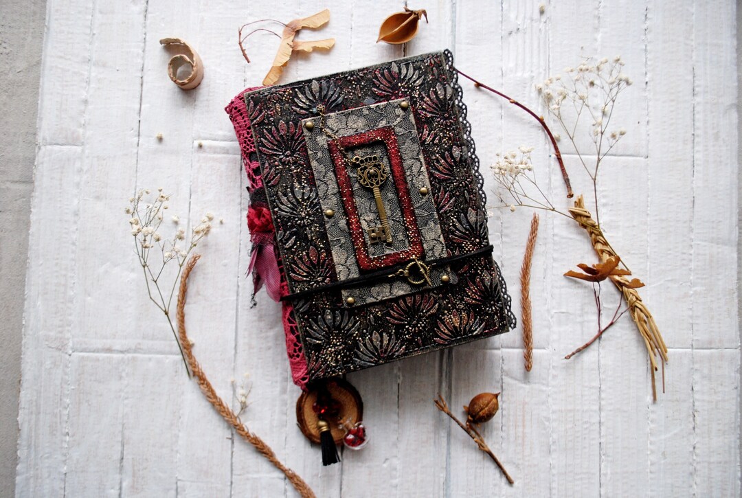 Witch Journal Black Gothic Grimoire A5 Fairy Dark Victorian Goth Book ...