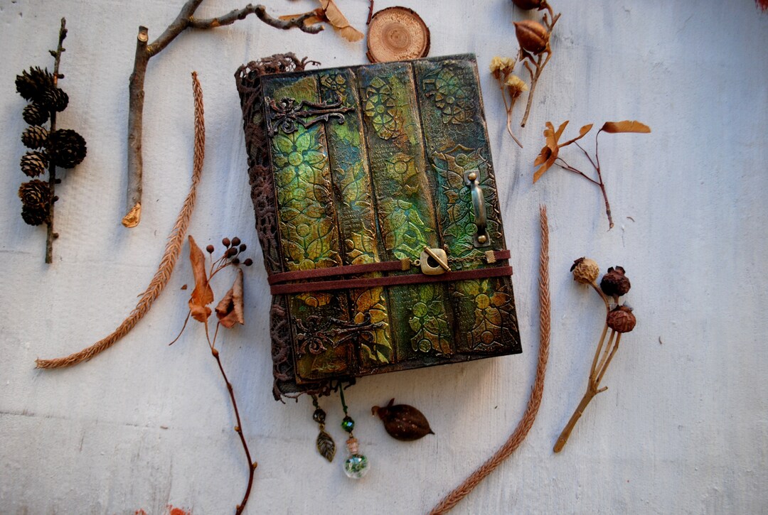 Witch Journal Elven Notebook Old Door Wicca Grimoire A5 Wizard - Etsy