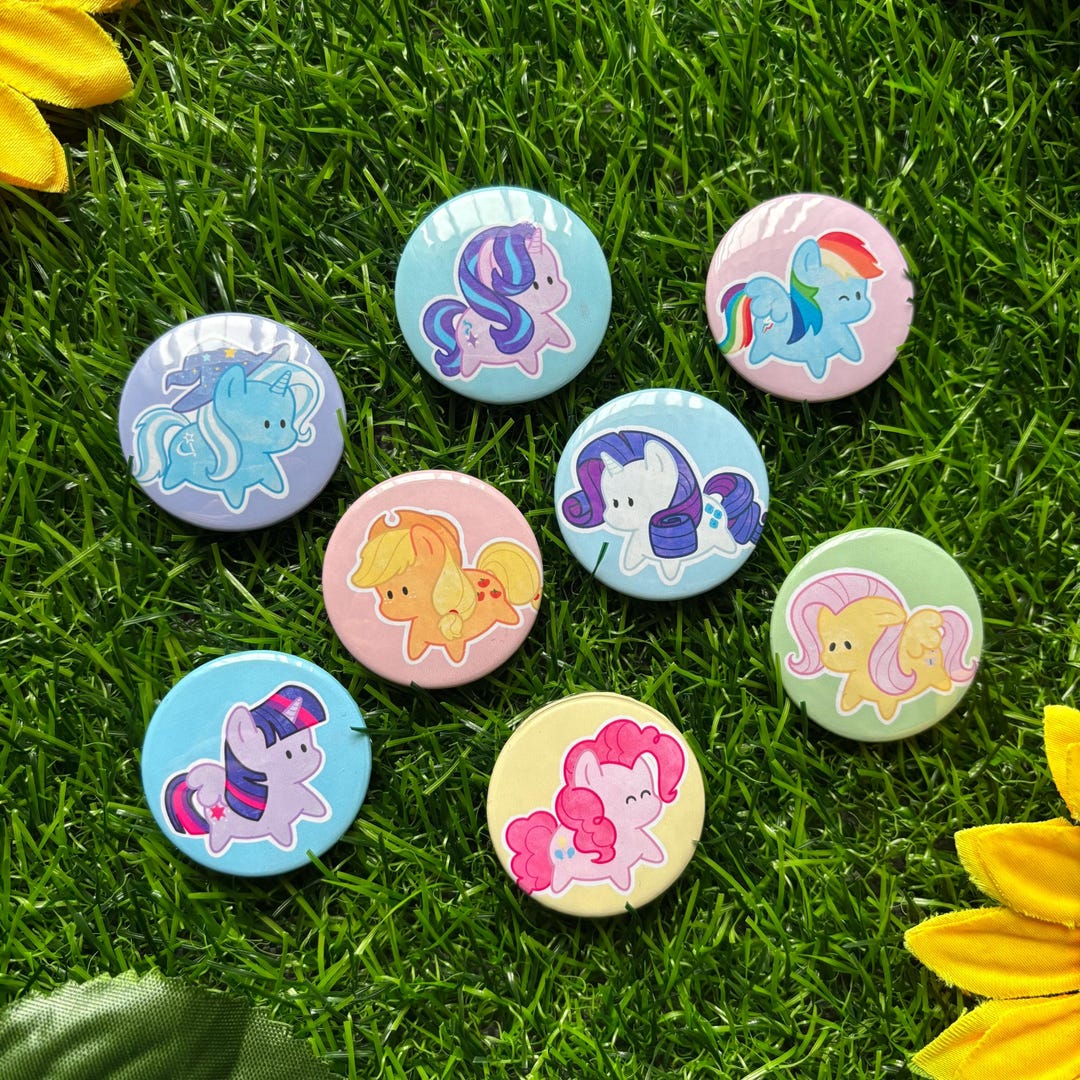 Cartoon Badges - Customise Which Characters You Want - Etsy
