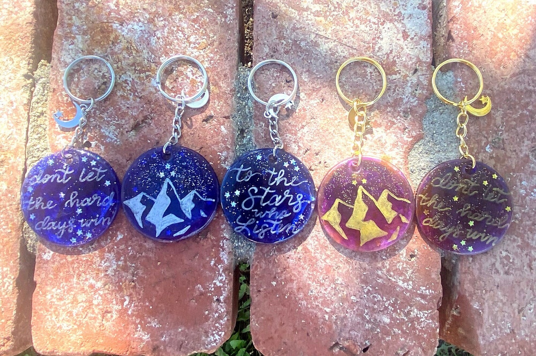 A Court of Thorns and Roses Keychain | ACOTAR Quote Keychain | Night ...