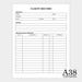 Client Record Template: Business Form, Transaction History (printable ...