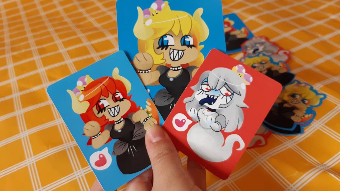 Bowsette & Boosette Prints Stickers Pack | Etsy