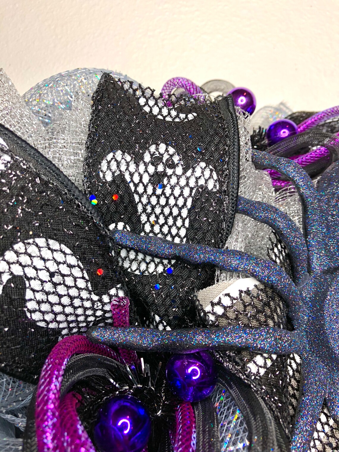 Halloween Ghost Deco Mesh Wreathhalloween Wreath Halloween | Etsy