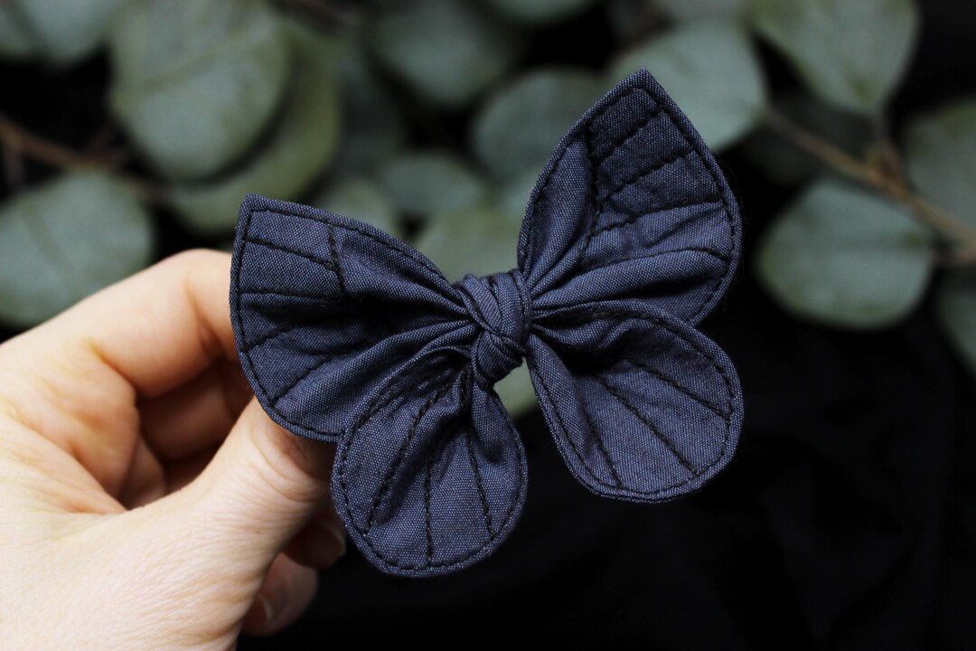 Butterfly Hair Bow / Moth Hair Clip, Blue Butterfly, Butterfly Hair Bow ...