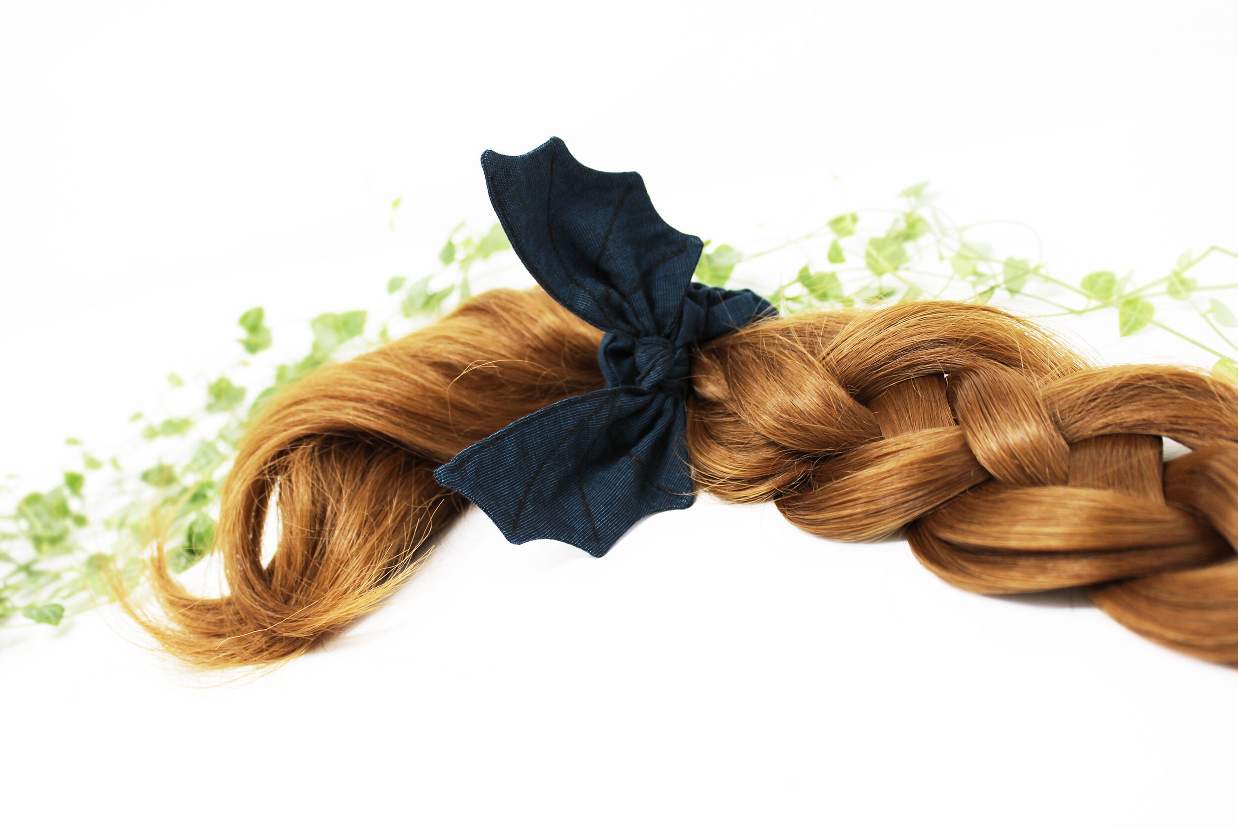 Bat Wings Scrunchie / Teal Scrunchie / Dark Blue Scrunchie / - Etsy