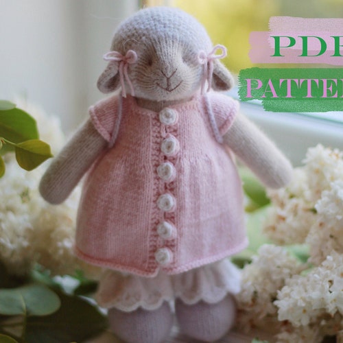 Knitted Lamb Pattern-stuffed Lamb Sheep Animal Dressed Toy-how - Etsy