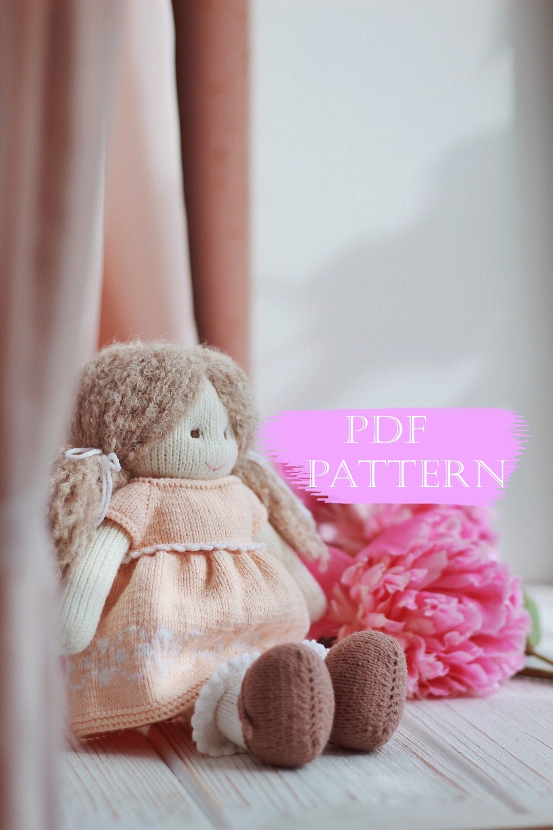 Knitted Doll Pattern-toy Making Tutorial-stuffed Doll Pattern - Etsy