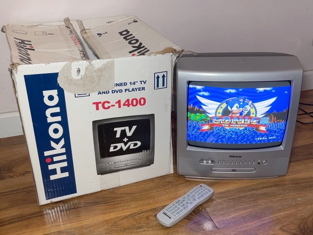 Hikona 14 Inch CRT Cube TV DVD With Remote Video - Etsy