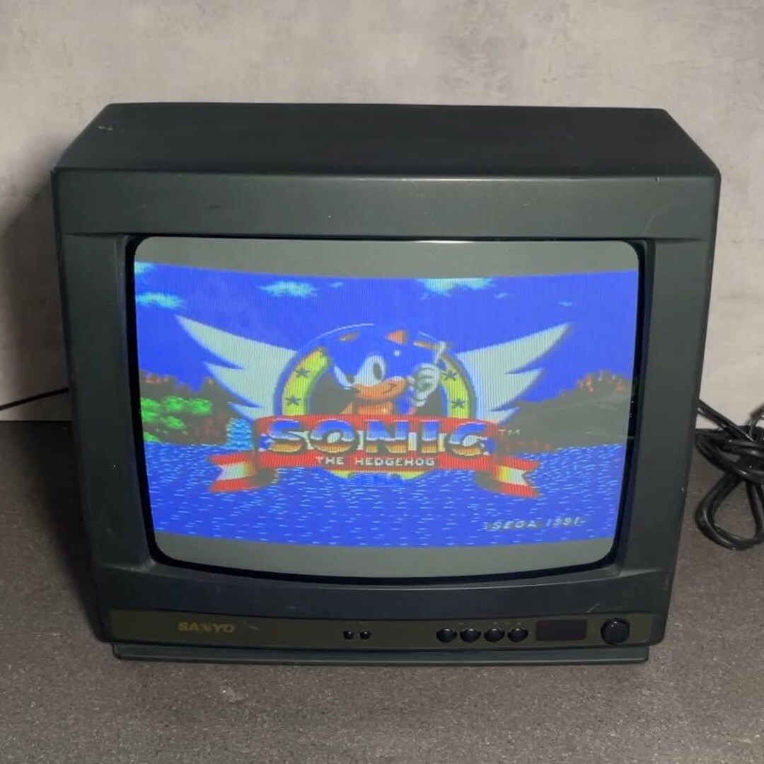 Sanyo 14" Inch CRT Cube TV - Black - Video Retro Gaming Display ...