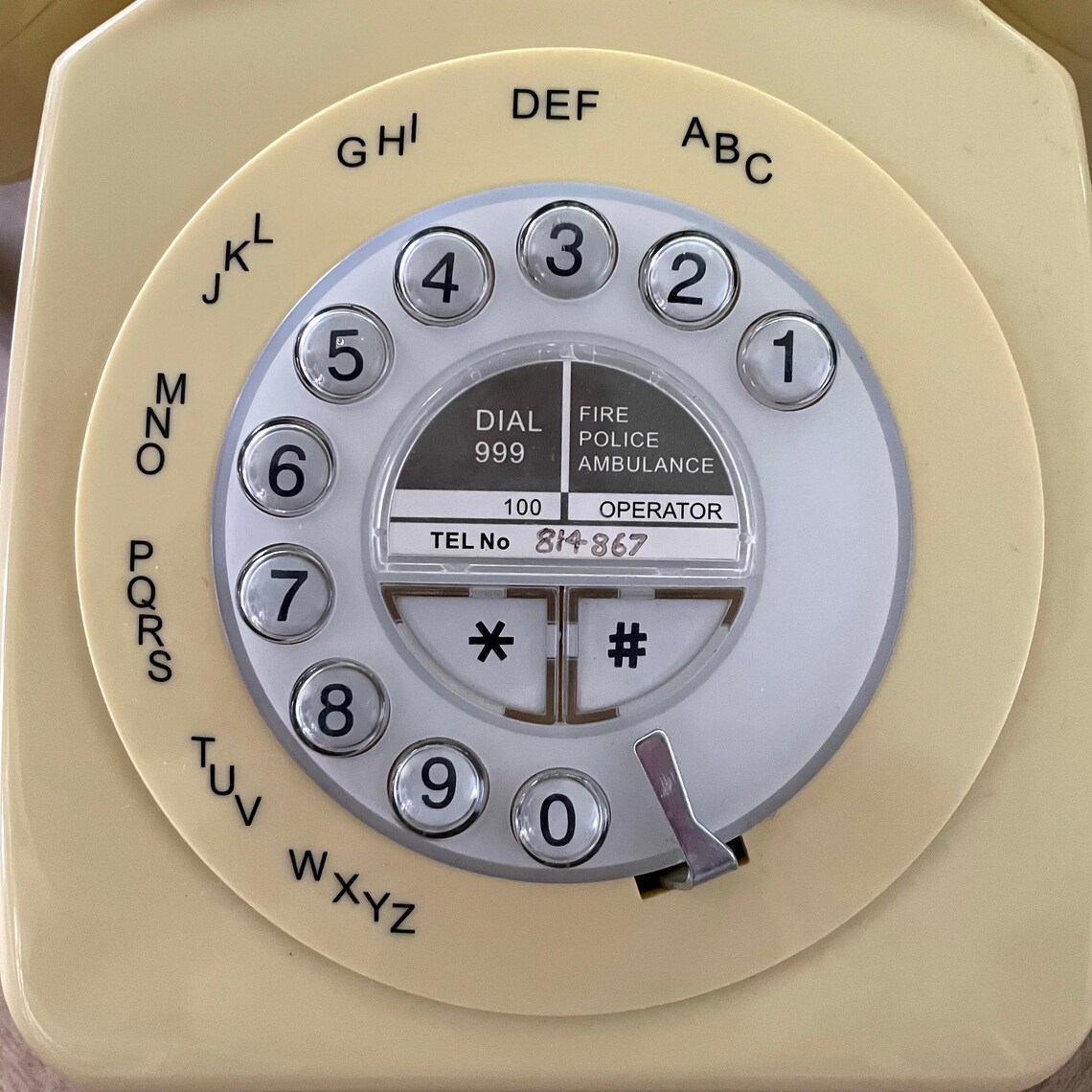 Retro/Vintage Style Push Button Rotary Dial Home Telephone | Etsy