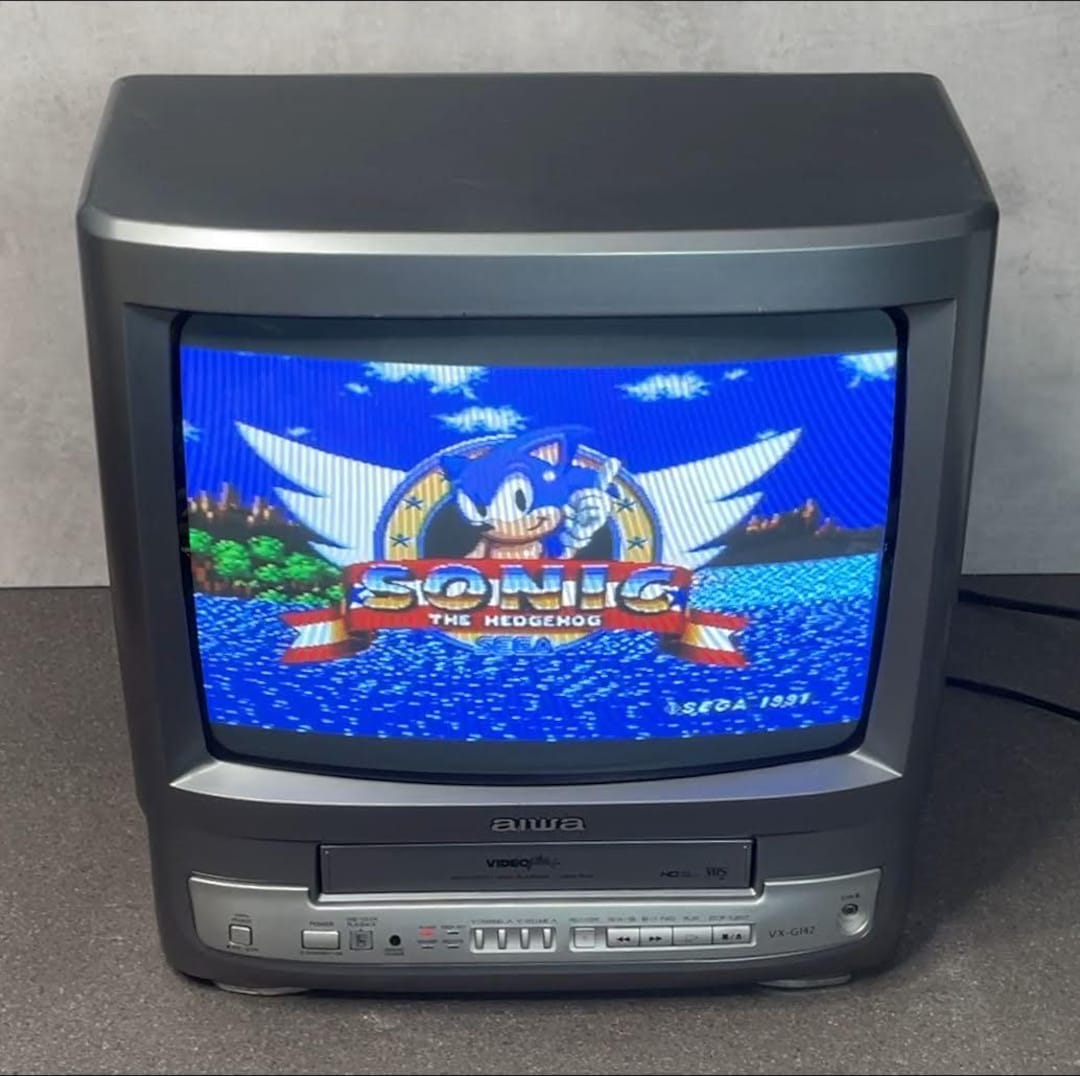 Aiwa 14" Inch CRT TV Video Retro Gaming Display Television Monitor ...