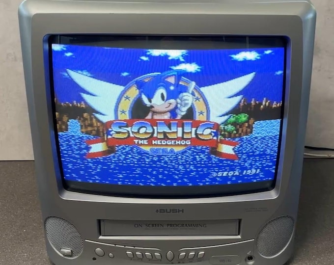 Bush 14" Inch CRT TV Video Retro Gaming Display Television Built in Vcr ...