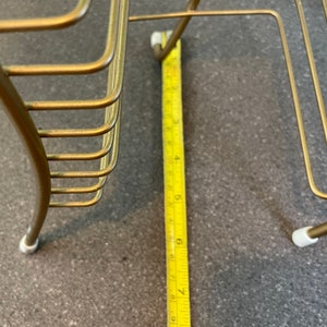 Metal Double Wavey Wire Gold CD Storage Tower Rack Stores 60 Audio Cds ...