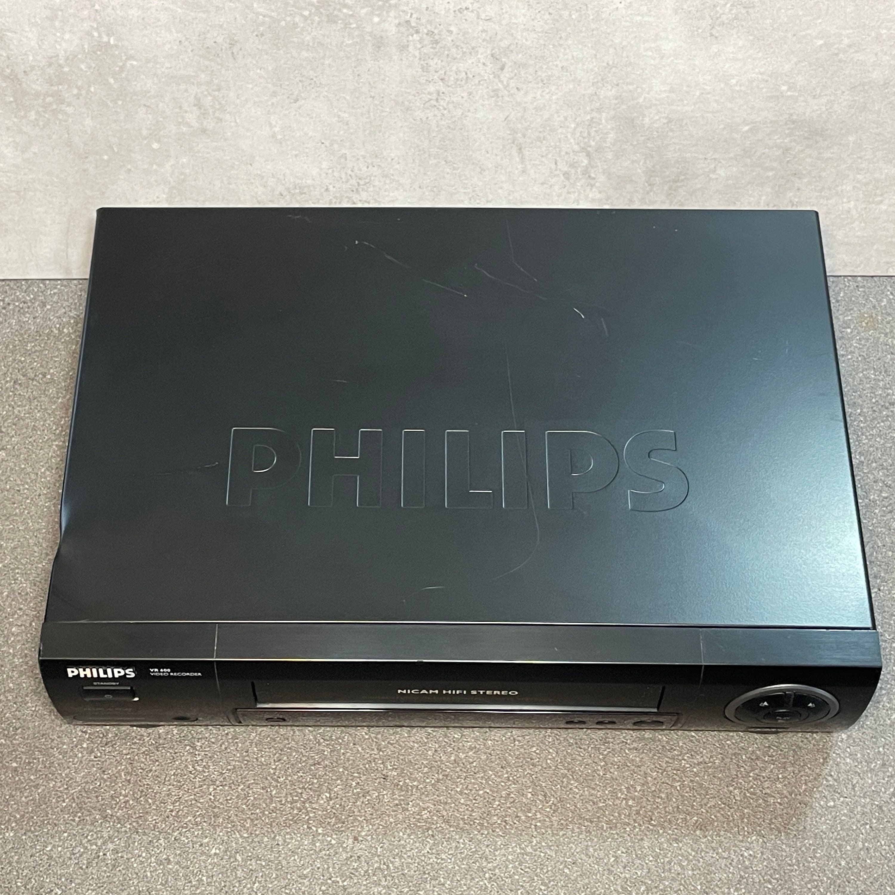 Philips Video Cassette Recorder VHS VCR Player Cables Ntsc & Pal ...