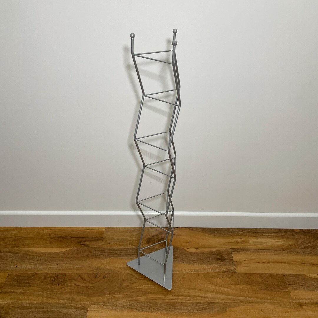 Grey/silver Metal Audio CD Storage Tower Rack | Stores 78 Cds | Grey ...