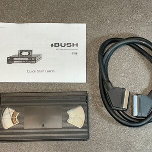 Bush Video Cassette Recorder VHS VCR Player Cables 6 Heads Nicam Stereo ...