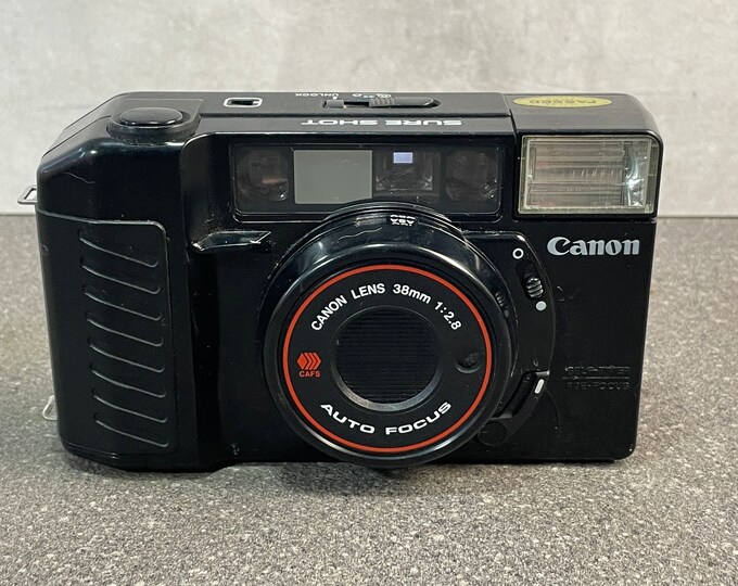Vintage Canon Sure Shot Compact 35mm Film Camera, Prop, Lomo, UNTESTED ...