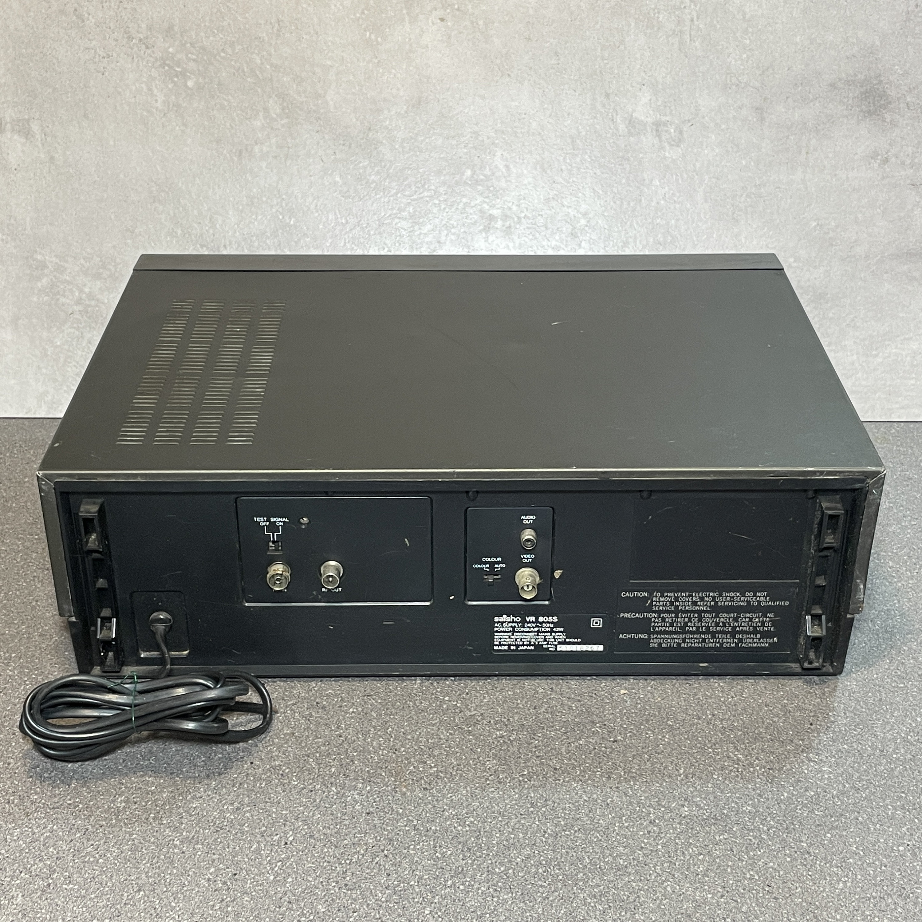 Vintage Saisho VR-805S VCR VHS Player Retro 80s Ideal Film - Etsy