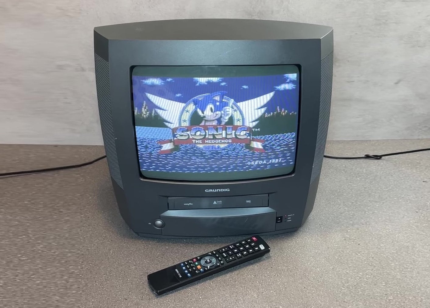 Grundig 14 Inch CRT TV Remote Built-in VCR Retro - Etsy