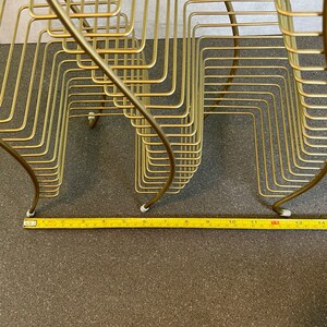 Metal Double Wavey Wire Gold CD Storage Tower Rack Stores 60 Audio Cds ...