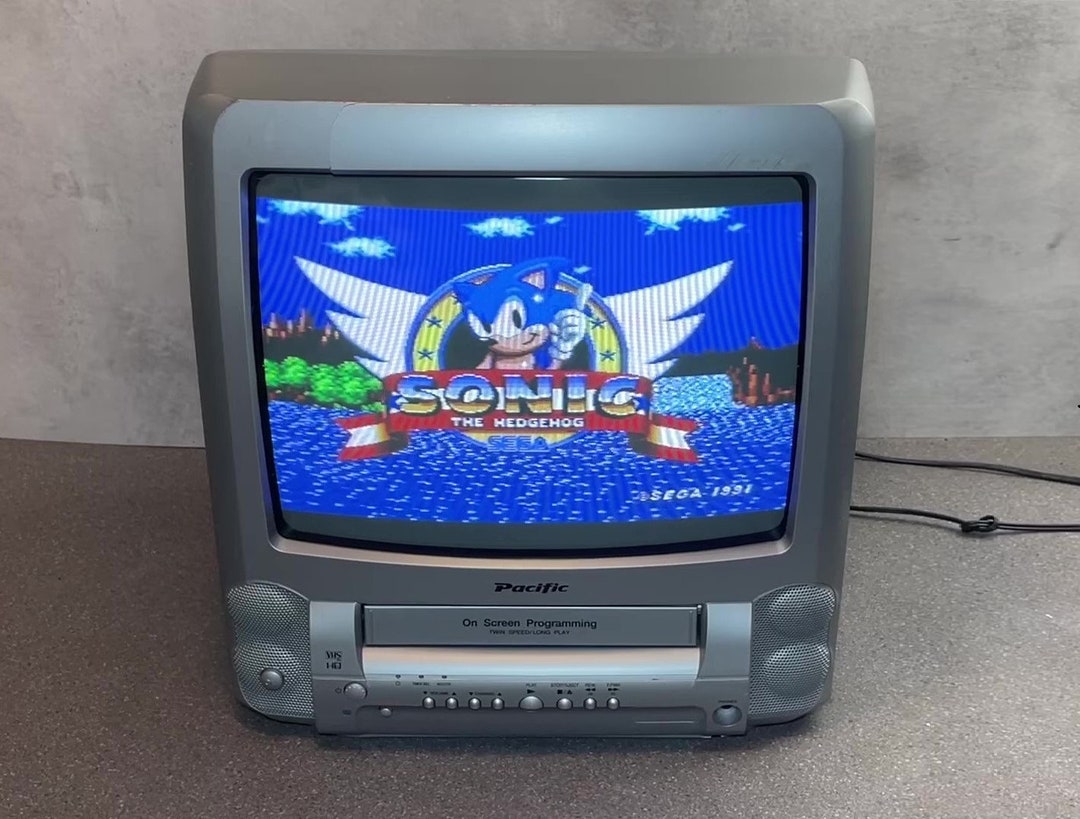 Pacific 14 Inch CRT Cube TV With Built-in VCR Video - Etsy