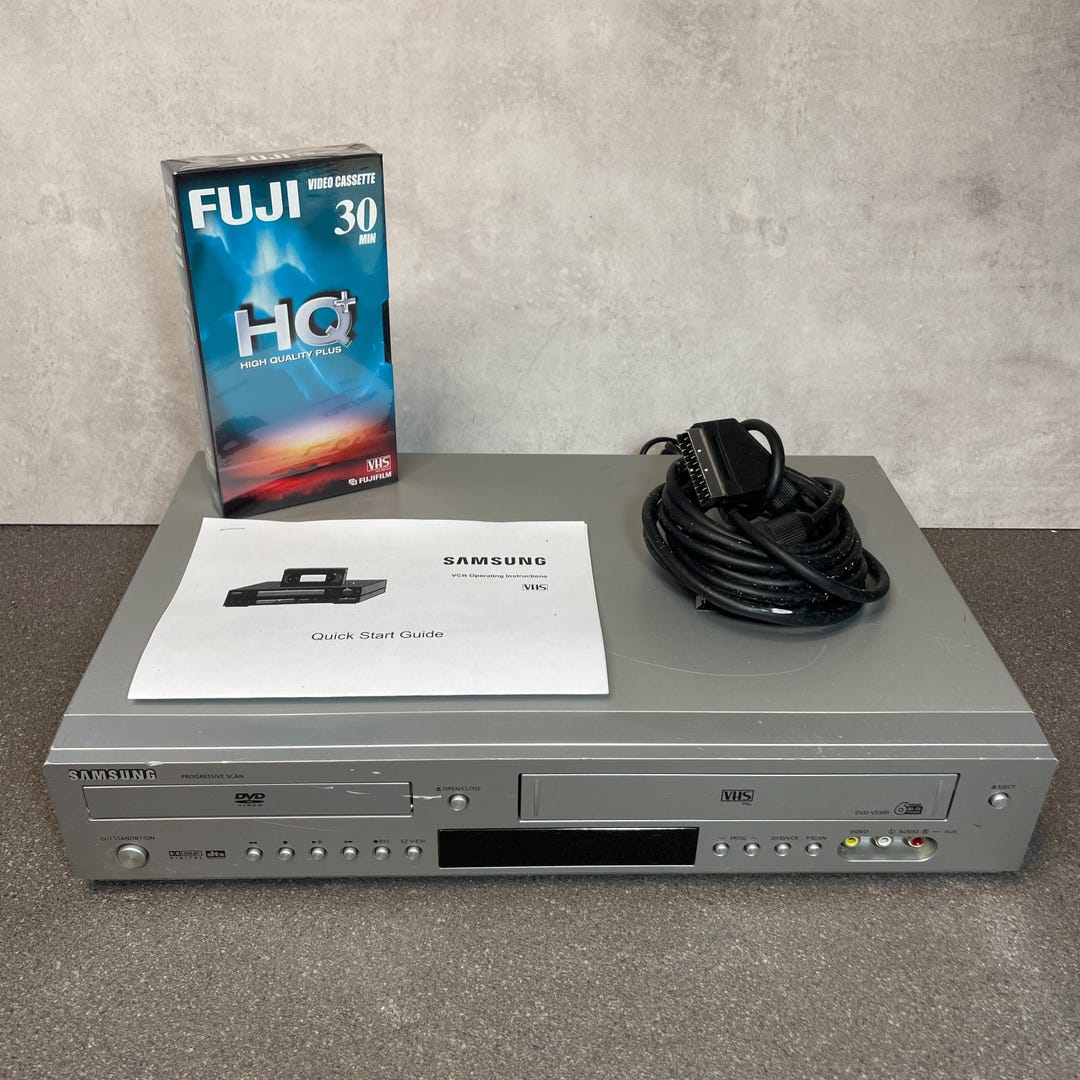 Samsung Video VHS Cassette Recorder Combi Vhs Vcr Cables vhs Works/dvd ...