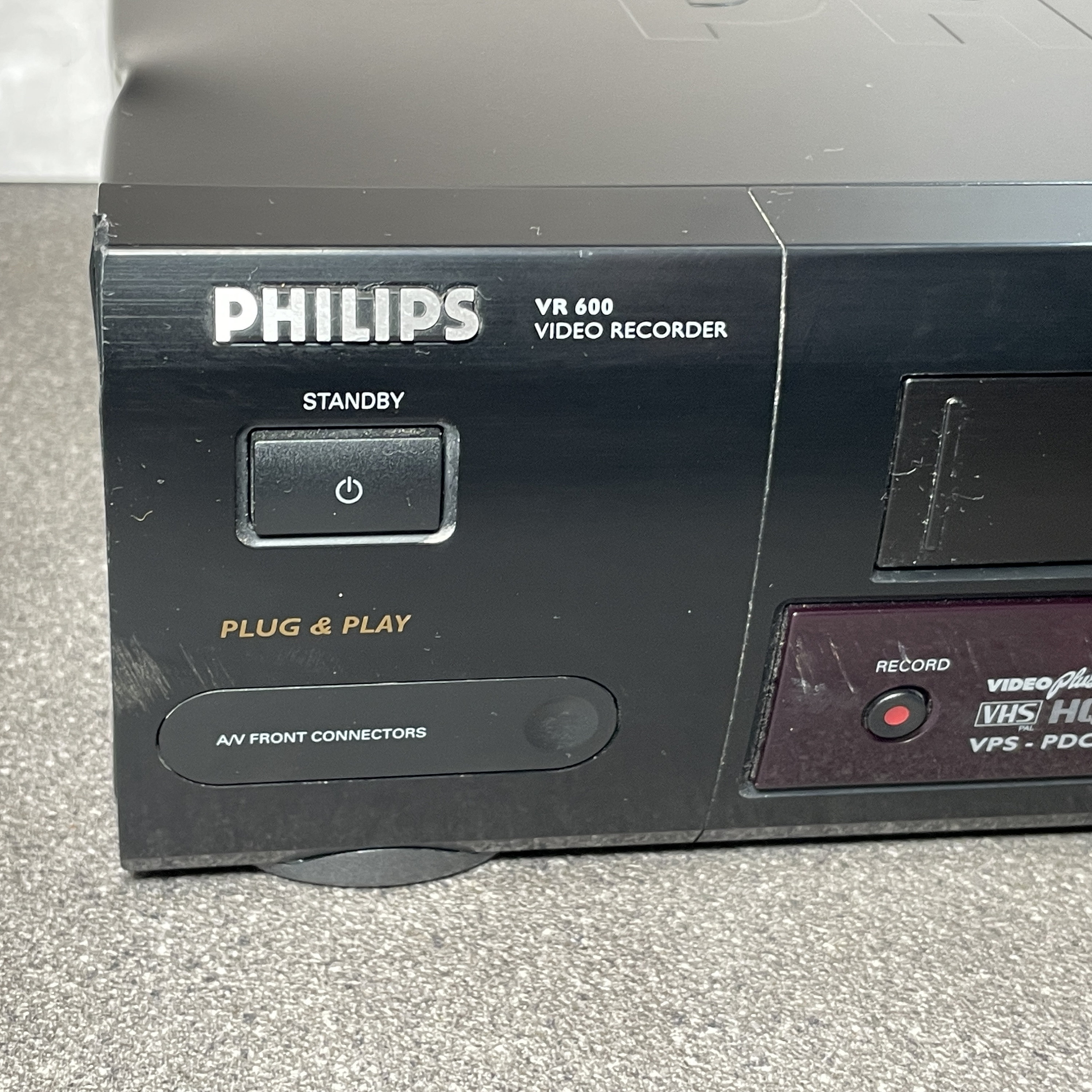 Philips Video Cassette Recorder VHS VCR Player Cables Ntsc & Pal ...