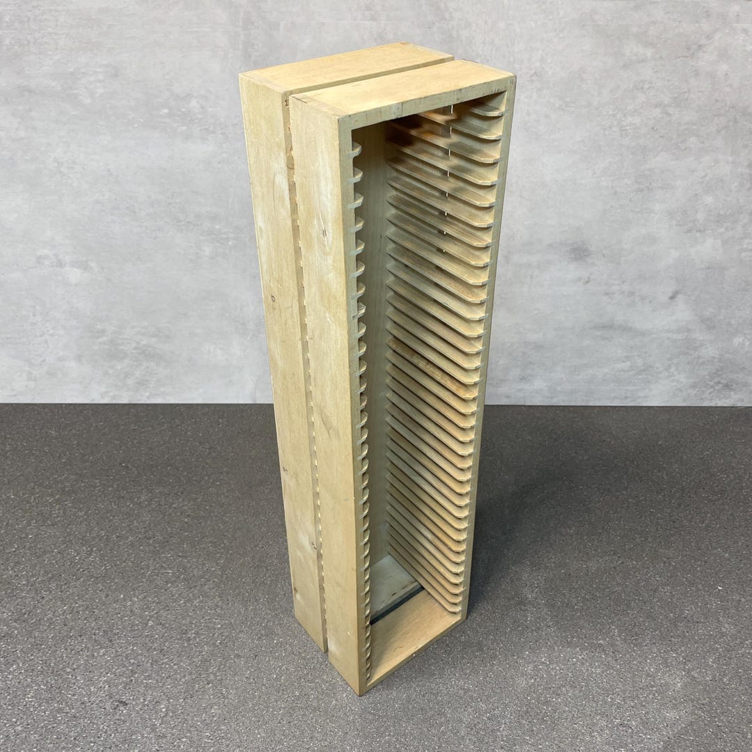 Ikea Boalt Wooden CD Storage Tower Rack | Stores 35 Cds | 59cm Tall ...