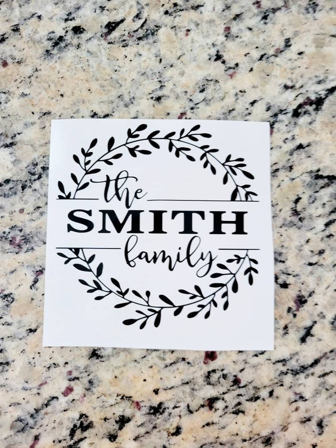 Monogram Last Name Decal: Welcome Sign, Farmhouse Decor - Etsy