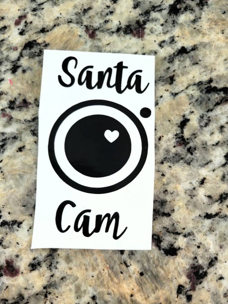 Santa Cam Decal Santa Camera Decal Stocking Stuffer - Etsy