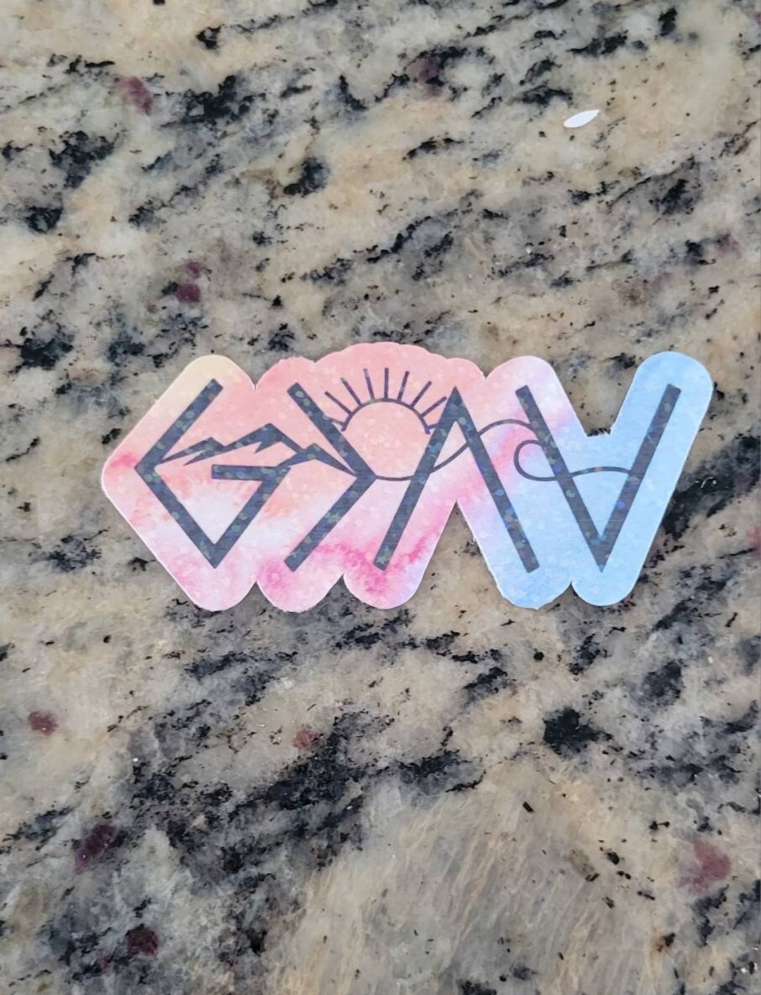 God is Greater Sticker: Inspirational Waterproof Sparkle Decal - Etsy