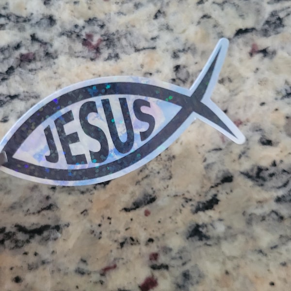 Christian Fish Car Decal - Etsy