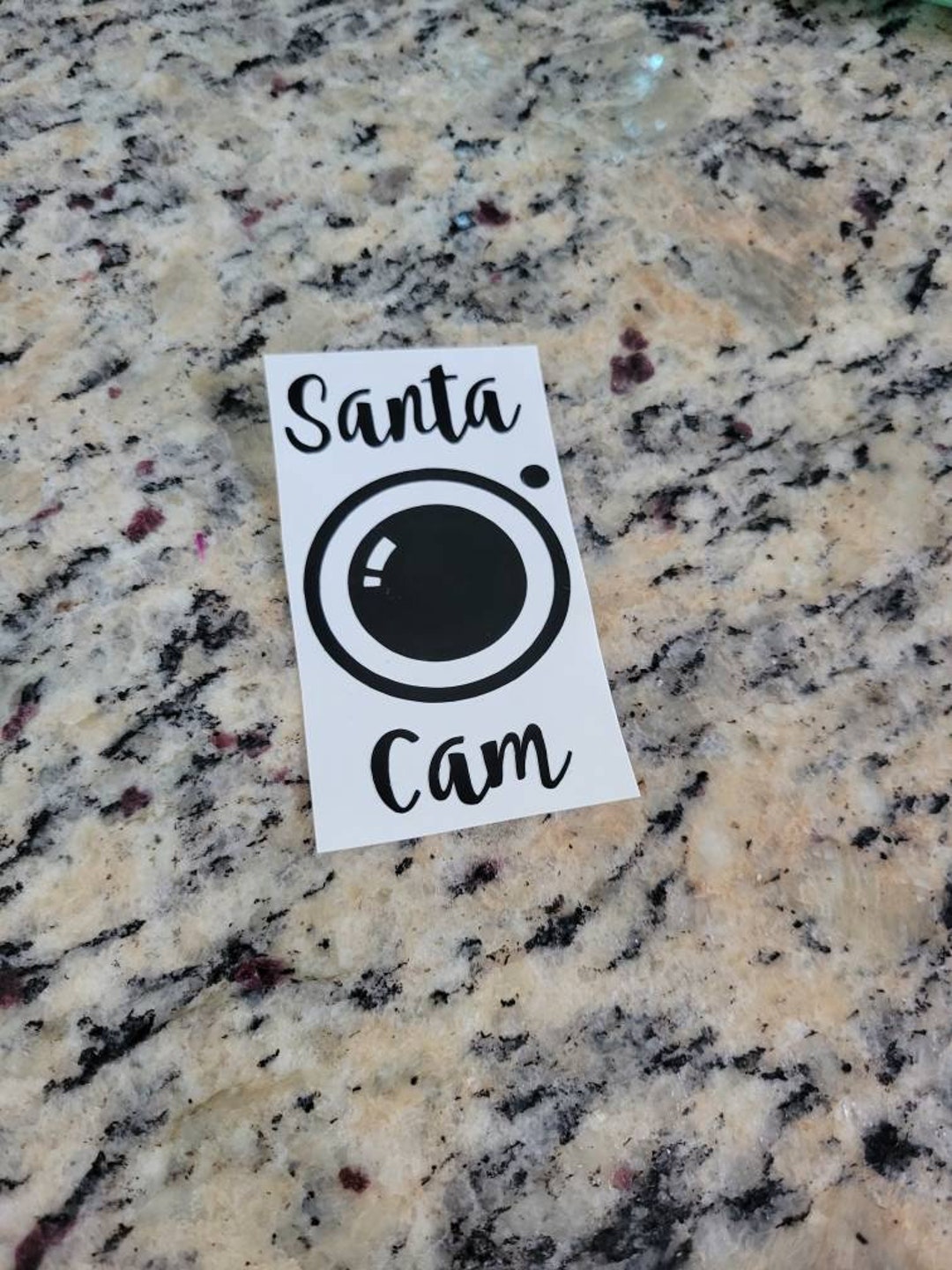 Santa Cam Decal, Santa Camera Decal, Stocking Stuffer, Christmas Decor ...