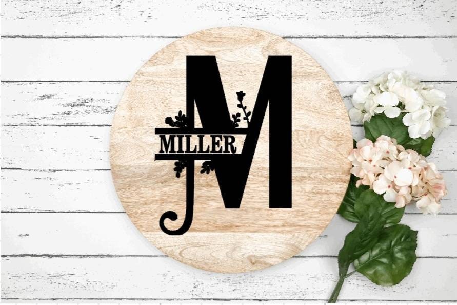 Noodle Board SVG Kitchen Monogram SVG Split Monogram SVG, 55% OFF