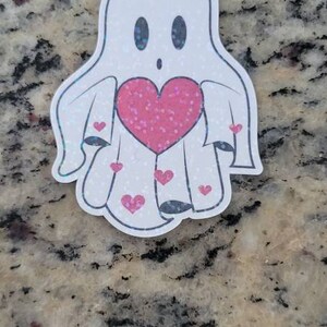 Valentine Sticker - Ghost Sticker - Cute Ghost Sticker - Spooky Sticker ...