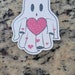 Valentine Sticker Ghost Sticker Cute Ghost Sticker Spooky Sticker ...
