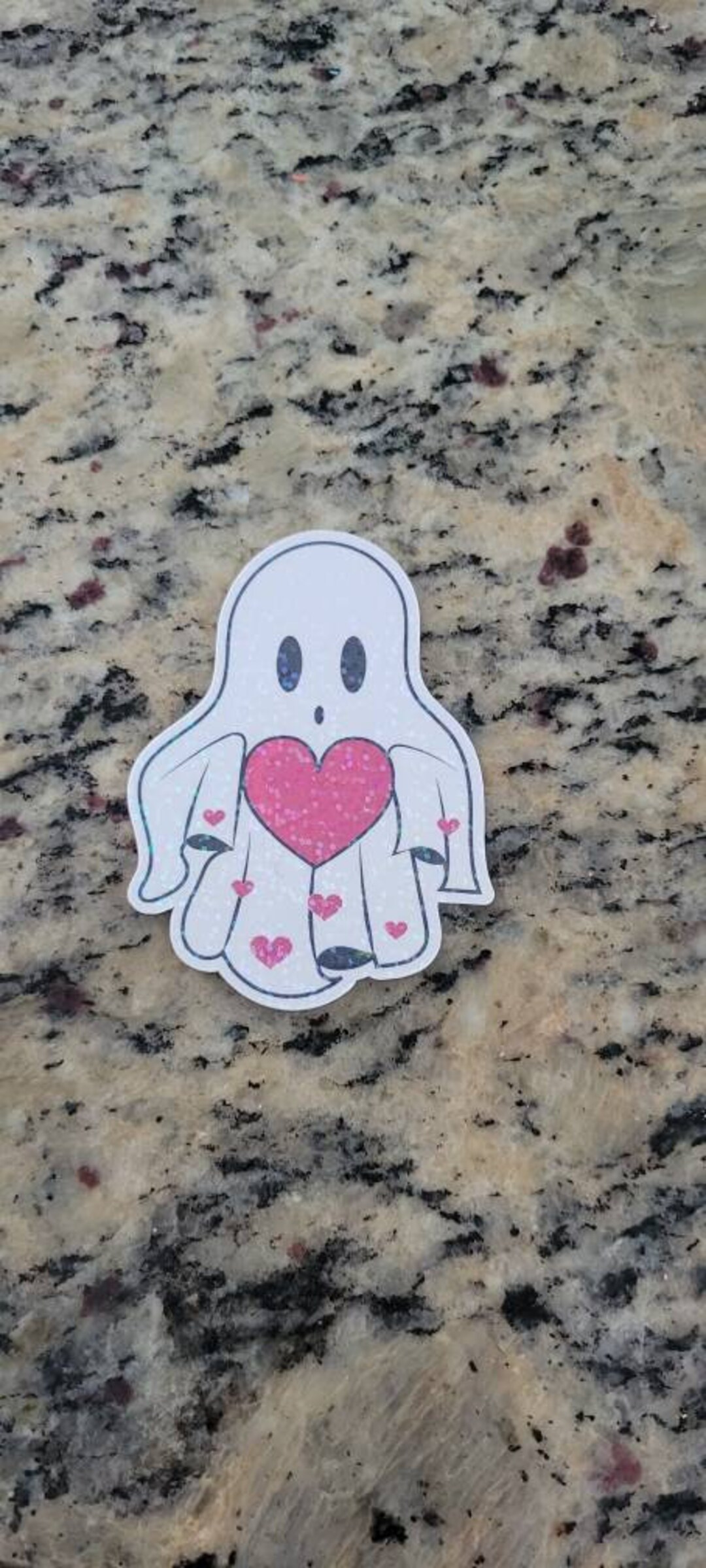 Valentine Sticker Ghost Sticker Cute Ghost Sticker Spooky Sticker ...