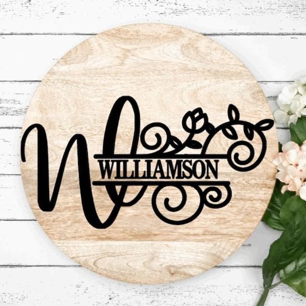 Last Name Framed - Etsy